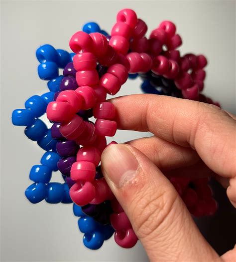 Kandi Mini Rotating Cuff Bisexual Flag Etsy