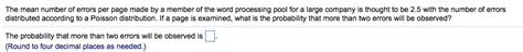 solved the mean number of errors per page made by a member