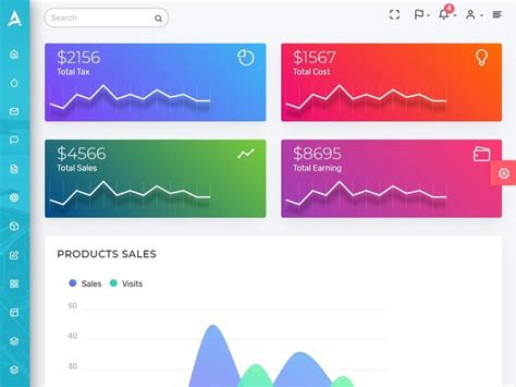 Набор админок состоящий из Angularjs 2 и Bootstrap 4 версий с красочным