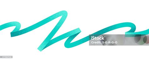 청록색 곱슬 리본 거친 질감의 굵은 선 벡터 일러스트 레이 션 디자인 요소 0명에 대한 스톡 벡터 아트 및 기타 이미지 0명 거친 필름 효과 곡선 Istock