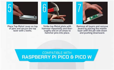 Vilros Deluxe Aluminum Alloy Hammer In Pin Header And Install Rig Kit For Raspberry