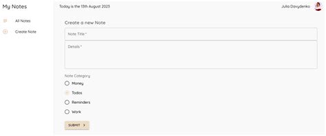 GitHub Juliadavydenko Material Ui Notes App