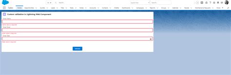 Custom Validation In Lightning Web Component Techdicer