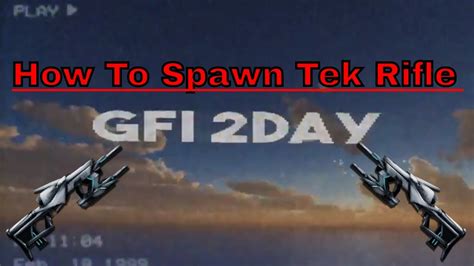 How To Spawn In A Tek Rifle And Element In Ark Gfi Commands Admin Cheat Code Youtube