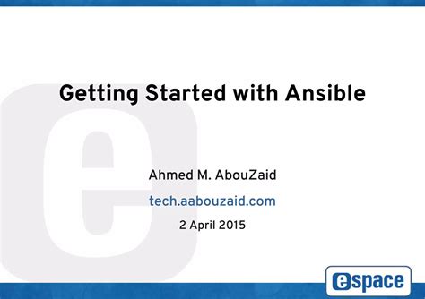 Getting Started With Ansible Ppt
