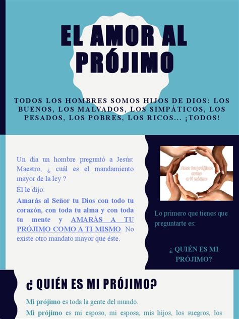 Amor Al Prójimo Pdf Amor Jesús