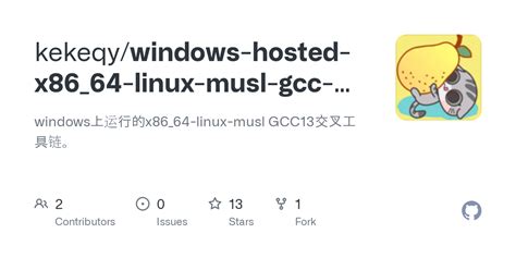 github kekeqy windows hosted x86 64 linux musl gcc cross compiler