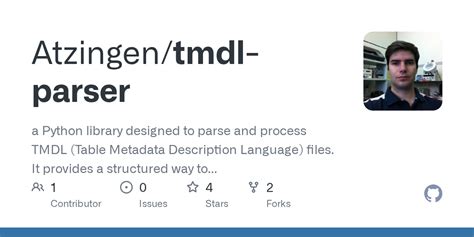 Github Atzingentmdl Parser A Python Library Designed To Parse And