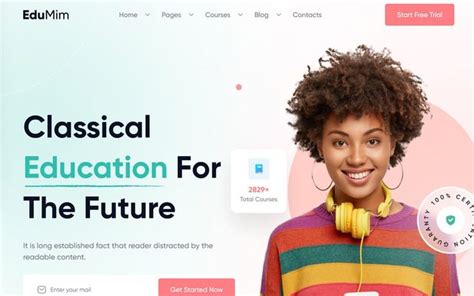 Edumim Education React Website Template Templatemonster Website Template Free Website