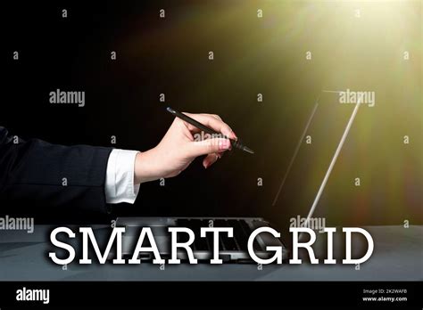 Writing Displaying Text Smart Grid Word Written On Includes Of Operational And Energy Measures