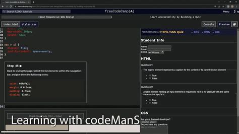 Learn2code Freecodecamp New Responsive Web Design Building A Quiz