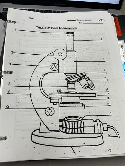 Microscope Lab Quiz Diagram Quizlet