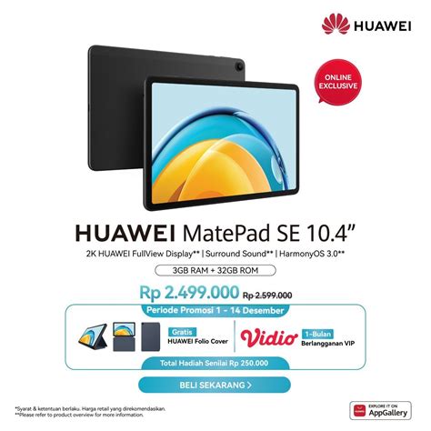 Huawei Luncurkan Matepad Se Gb Gb Dan Matepad Gb Gb Dengan Harga Lebih Murah