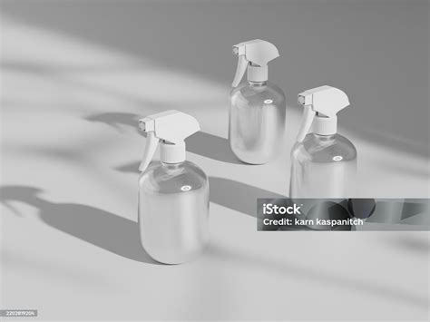 알루미늄 캔 분무기 포장 사실적인 원통형 트리거 스프레이 병 3d 모형 액체 물 미스트 디스펜서 헤드가 있는 금속 용기 빈 디자인 500ml 분무기 모형 0명에 대한 스톡