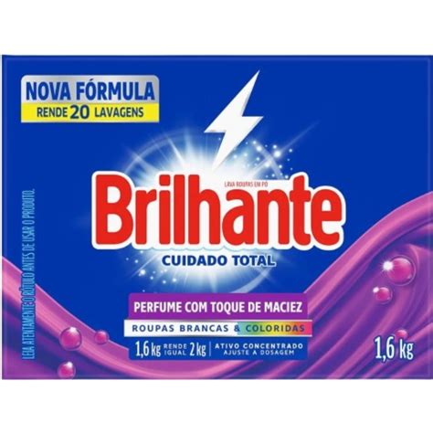 Deterg Po Brilhante Cuidado Total 16kg Comercial Esthampa