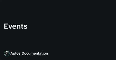 Events Aptos Documentation