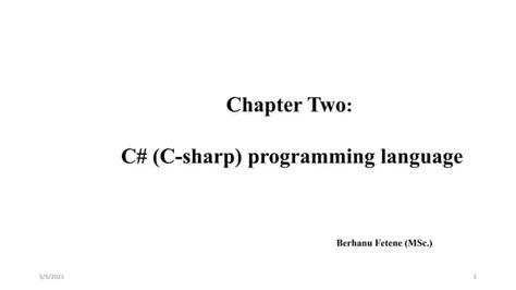 Chapter 2 C Pptx Programming Languages Computing