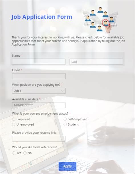 How To Create A Job Application Form Online 123FormBuilder Blog