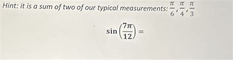 Solved Hint It Is A Sum Of Two Of Our Typical Measurements Chegg Com