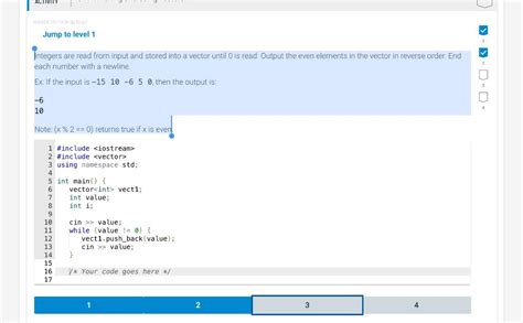 solved integers are read from input and stored into a vector