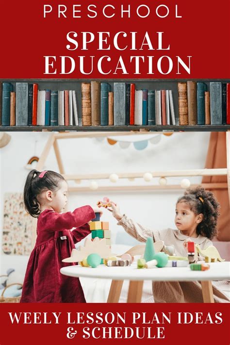 Back To School Weekly Lesson Plans For Preschool Special Education