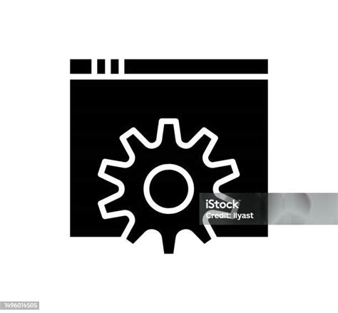 Ikon Vektor Isi Hitam Erp Ilustrasi Stok Unduh Gambar Sekarang Alamat Web Analisis