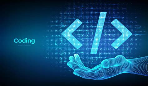 Programaci N C Digo Codificaci N O Hacker Signo Programaci N C Digo Icono Hecho Con Binario