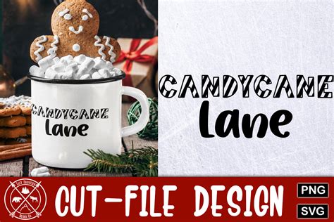 Candy Cane Lane Svg Graphic By Png Planet · Creative Fabrica