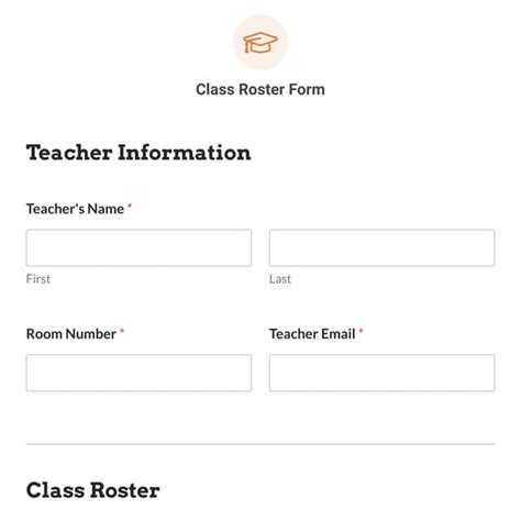 Group Fitness Class Sign Up Form Template For Instructors