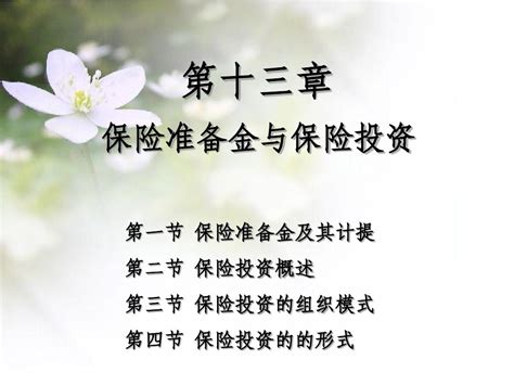 保险学课件 第十三章word文档在线阅读与下载无忧文档