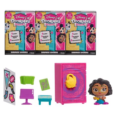 Disney Doorables New Academy Surprise Locker 3 Pack Collectible Figure