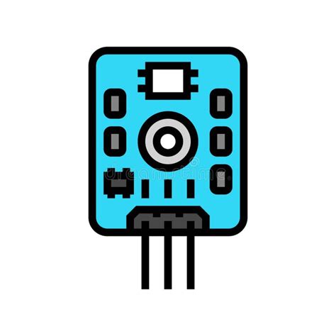 Uv Light Sensor Module Color Icon Vector Illustration Stock Vector
