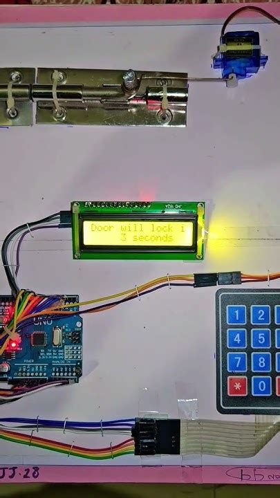 Password Door Lock Using Arduino Arduino Arduinoproject Diy
