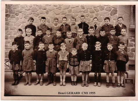 Photo De Classe Cm1 De 1955 Ecole Henri Gerard Copains Davant