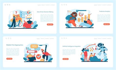 Premium Vector Tech Innovations Set Empowering Datadriven Decisions Forecasting Trends
