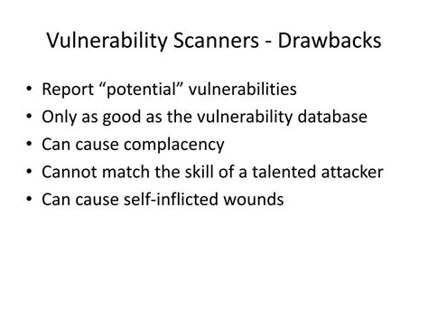 PPT Vulnerability Scanning PowerPoint Presentation Free Download ID 4403154