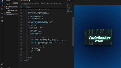 Code A Fireworks Display With Html Css And Javascript Codedasher Youtube