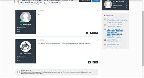 Report For A Hacker In Aternos Comunity Offtopic Aternos Community