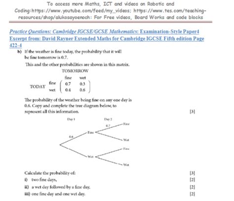Igcse Maths 0580 Practice Questions 2020 2024 Revised Syllabus Part1 Dray 5th Edition Page422