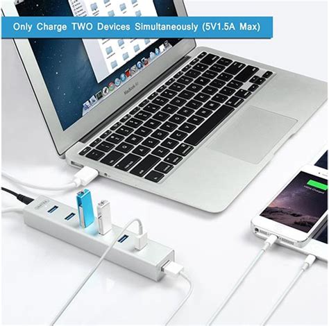 Unitek USB Port Portable Aluminum Hub With Charging Startech Store