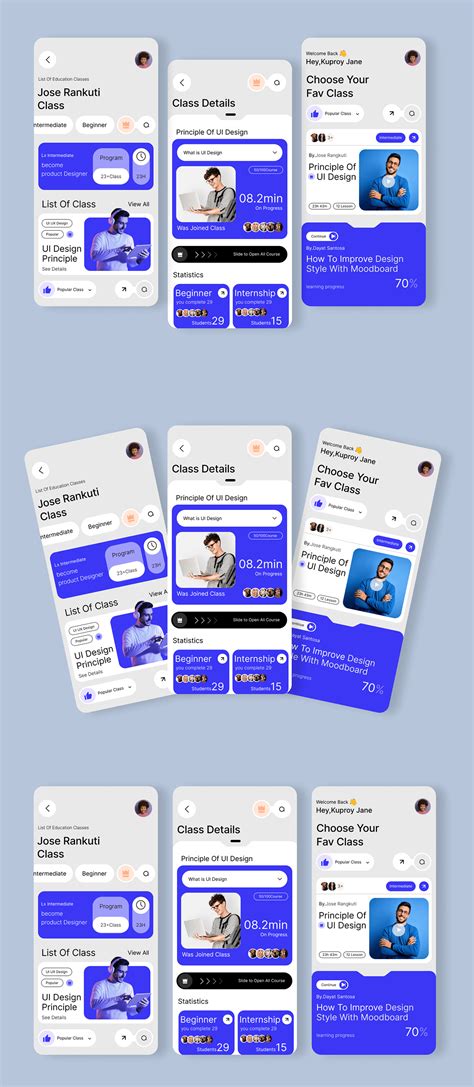 Online Education Application Design Behance