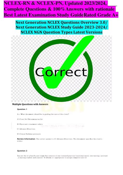 Next Generation Nclex Questions Overview 30 Next Generation Nclex