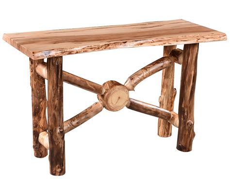 Rustic X Sofa Table The Wood Carte Queensbury Ny