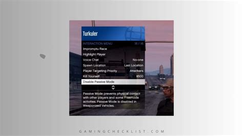 How To Get Out Of Passive Mode GTA PS