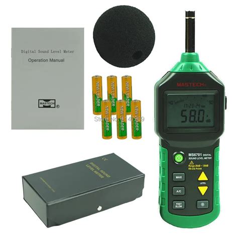 MASTECH MS6700 Digital Sound Level Meter Tester Noise DB Detector Measurement W Analog Output