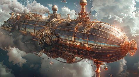 Steampunk Airship By Inkimagine On Deviantart