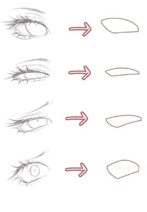 Как нарисовать аниме глаза Рисунки фигур Рисунок лица Рисование глаза