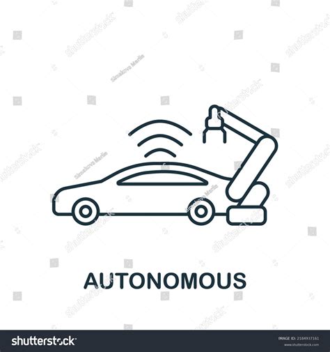 Autonomous Icon Monochrome Simple Artificial Intelligence Stock Vector Royalty Free 2184937161