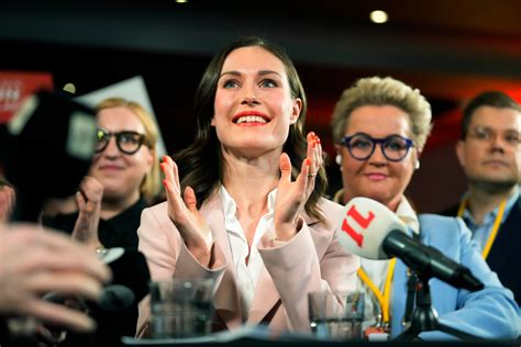 Former Finnish Prime Minister Sanna Marin Who Was One Of Europes