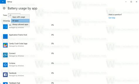 Manage Battery Usage By App In Windows 10